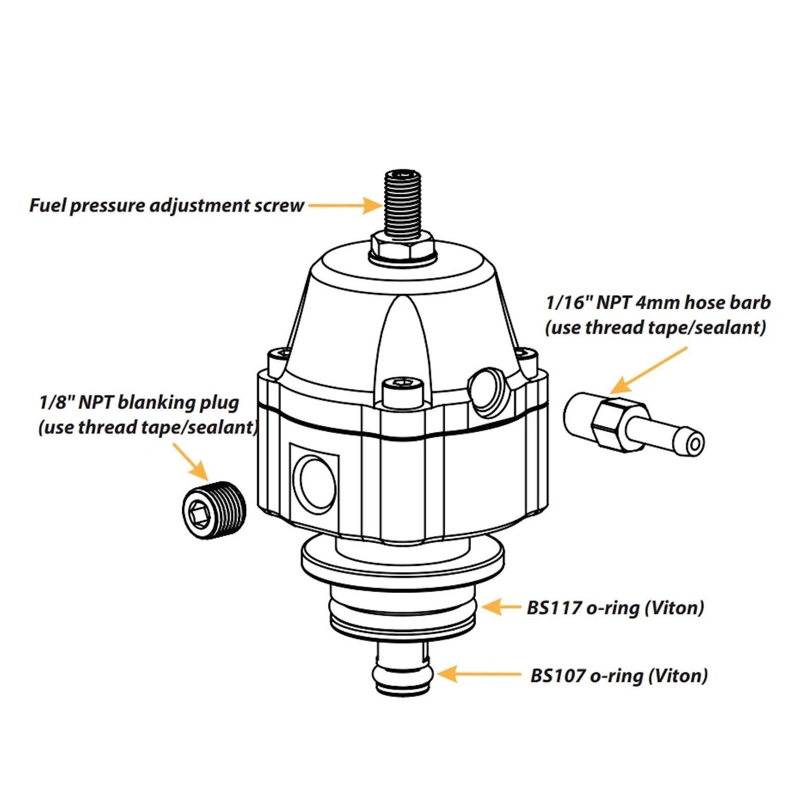 GFB FX-S 8051 Fuel Pressure Regulator – Bosch Replacement, £ 182.17